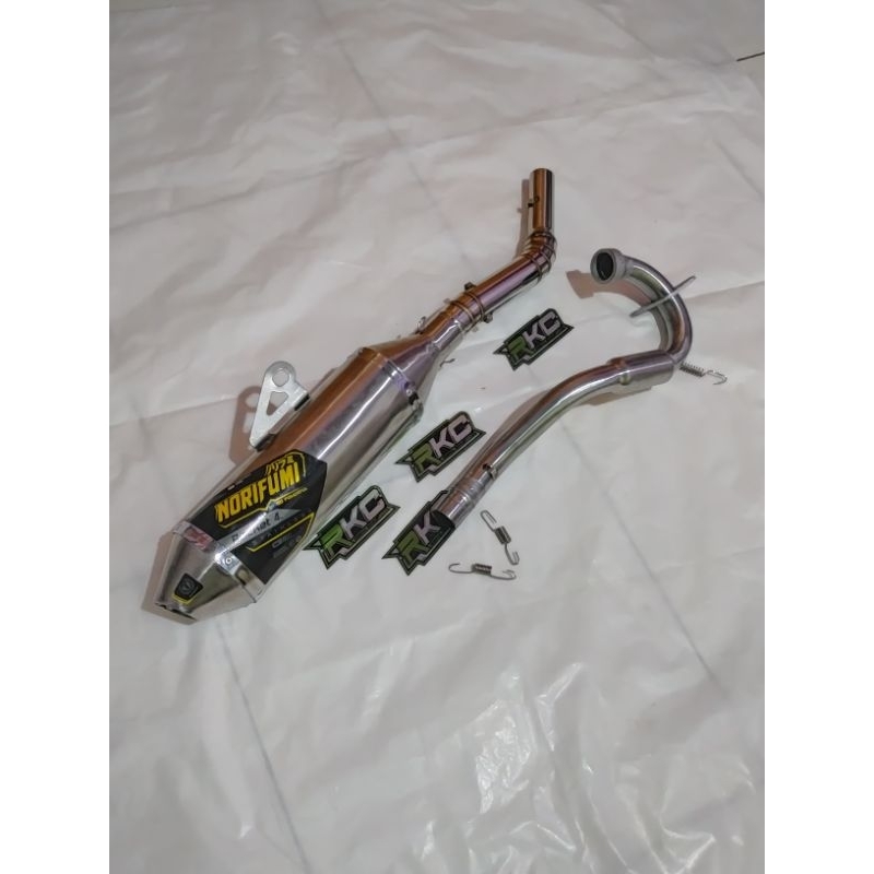Jual Knalpot Norifumi Roket4 Stainless Ful Set Motor KLX 150 CRF 150 D ...