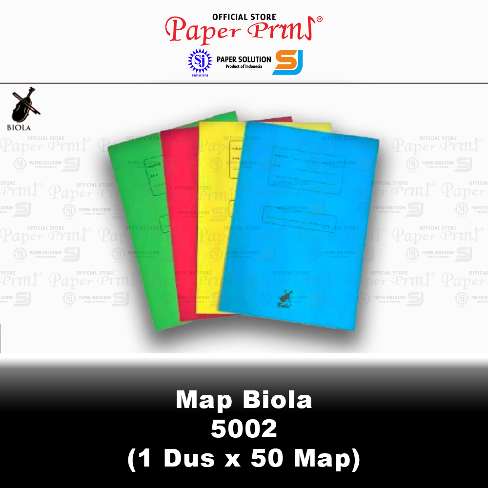 Jual Map Kertas Biola 5002 Hijau Merah Biru Kuning | Shopee Indonesia