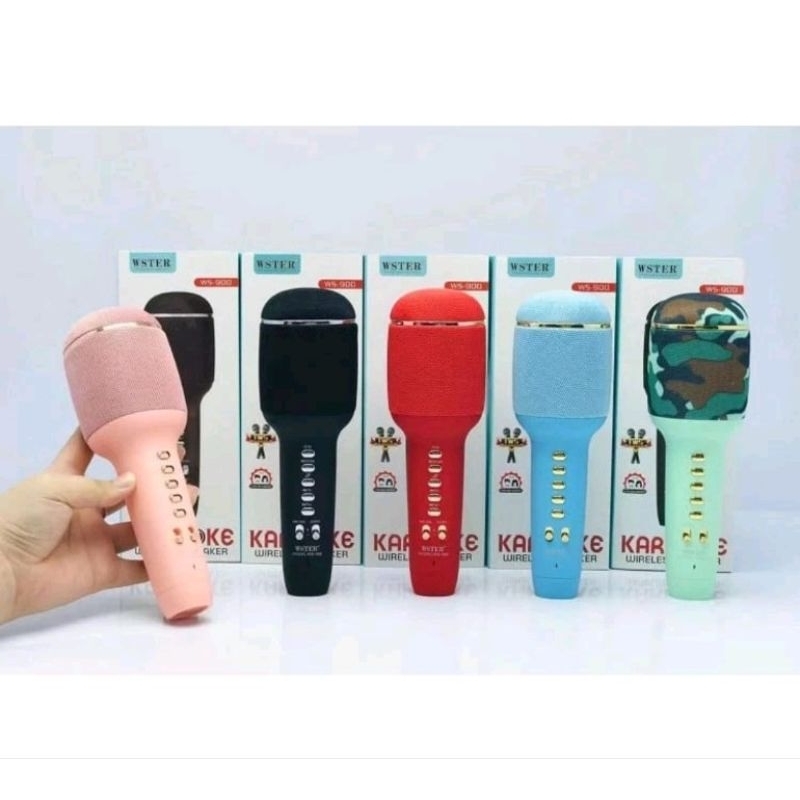 Jual MIC WESTER WS-900 MICROPHONE KARAOKE WIRELESS | Shopee Indonesia