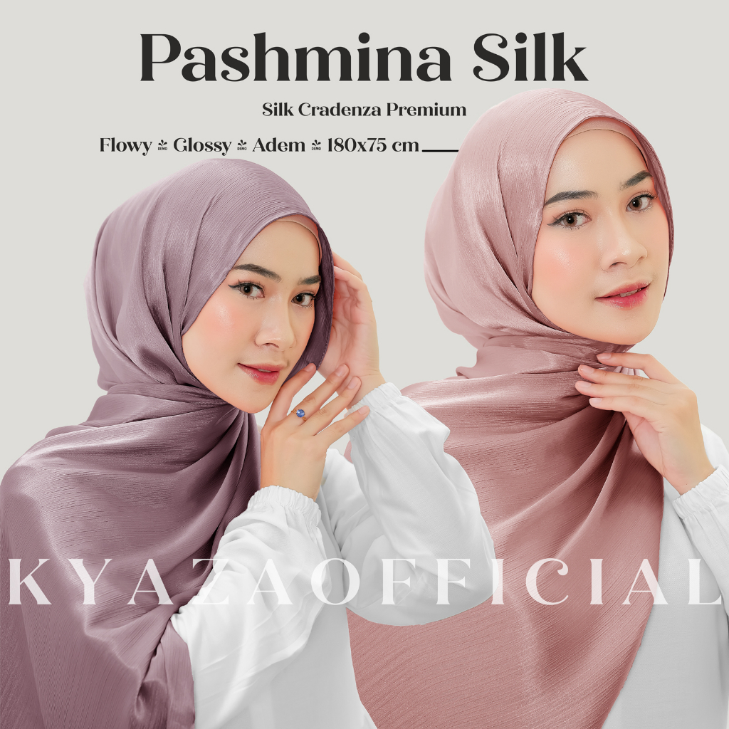 Jual 𝐊𝐘𝐀𝐙𝐀 - Pashmina Silk Malay | Pashmina Cradenza | Rayya Silk ...
