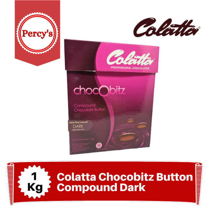 Jual Colatta Chocobitz Chocolate Button Compound Dark 1 Kg | Shopee ...