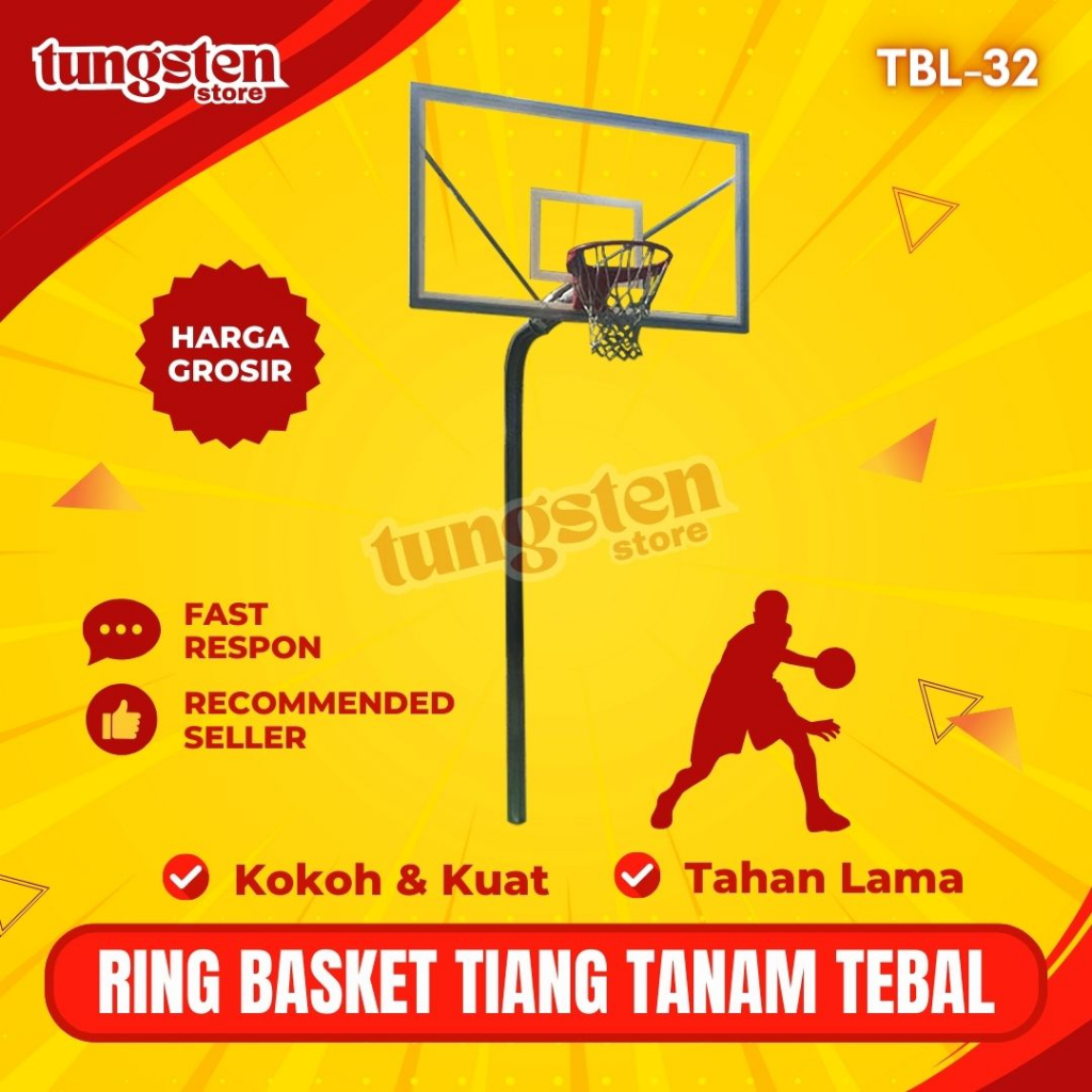 Jual Ring Basket Tiang Basket Tanam TBL-32 Besi Tebal | Shopee Indonesia