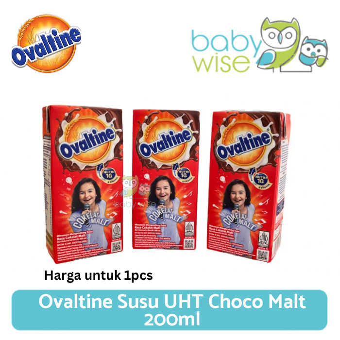 Jual Ovaltine Susu UHT Choco Malt 200ml - Susu UHT | Shopee Indonesia