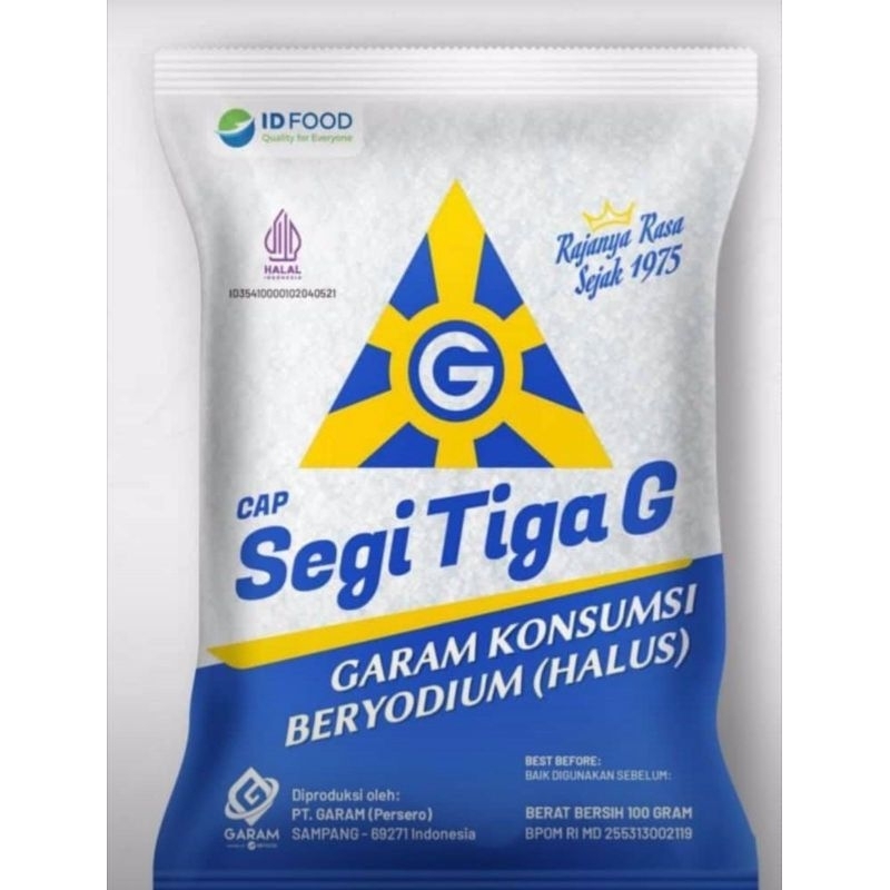 Jual Garam SegiTiga / Garam Beryodium Segitiga 250gr | Shopee Indonesia