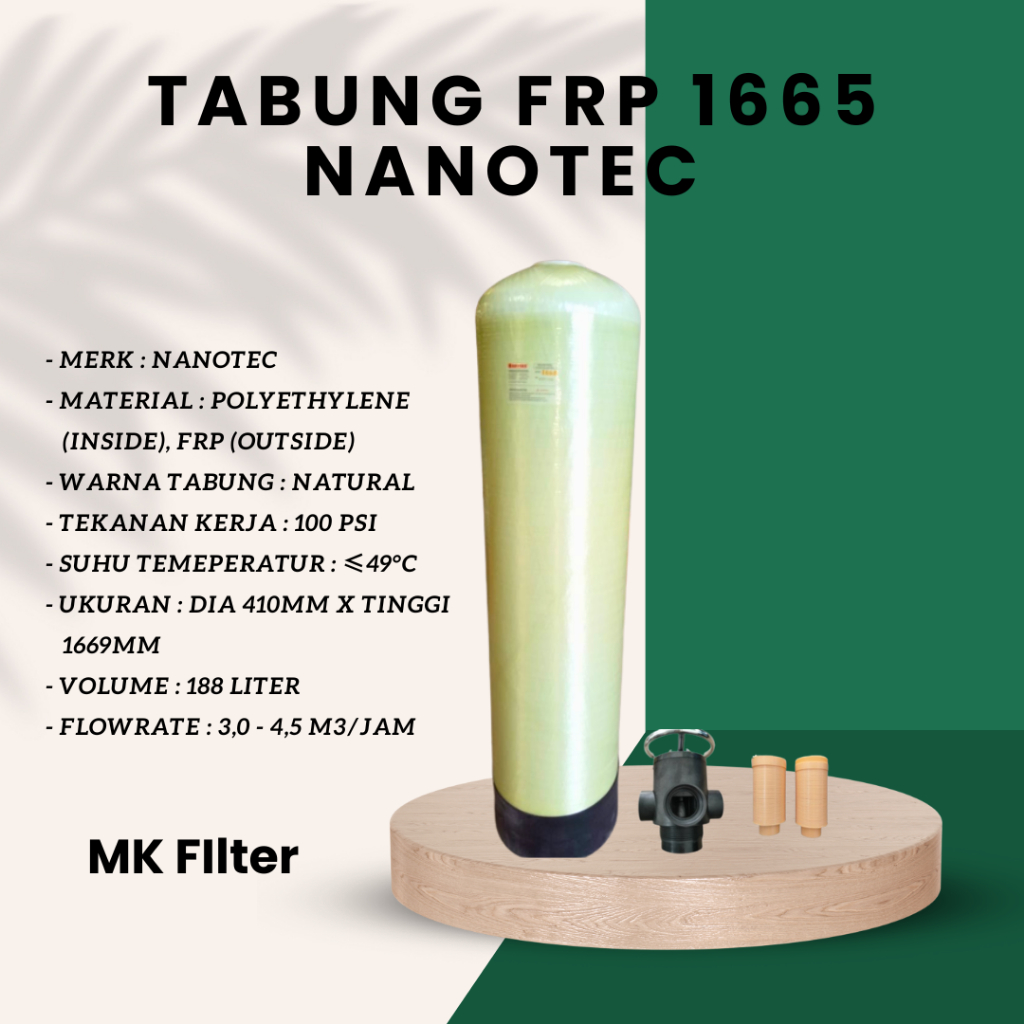 Jual TABUNG FRP 1665 NANOTEC / Tabung Filter Air | Shopee Indonesia