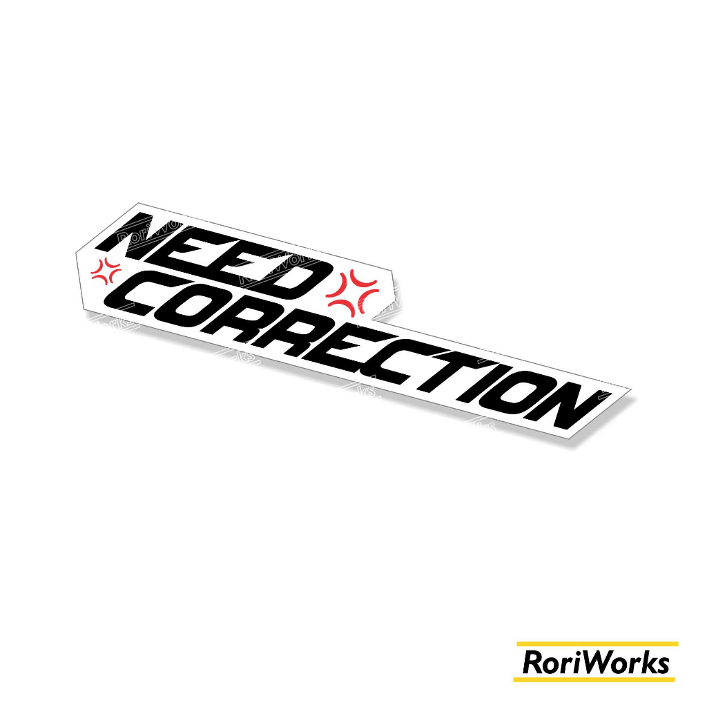Jual Stiker Kiss cut - Need Correction Meme | Parodi NFS | Shopee Indonesia