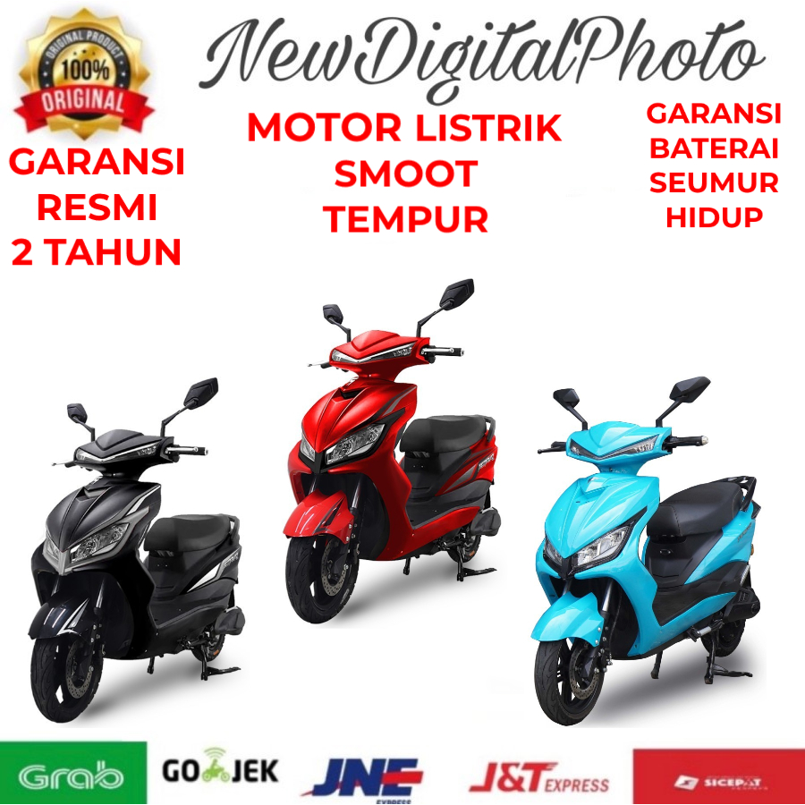 Jual Motor Listrik Smoot Tempur Facelift Swap Garansi Resmi | Shopee ...