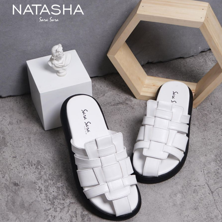 Jual Sara Sara NATASHA (black, smoke, white) sendal wanita model ...