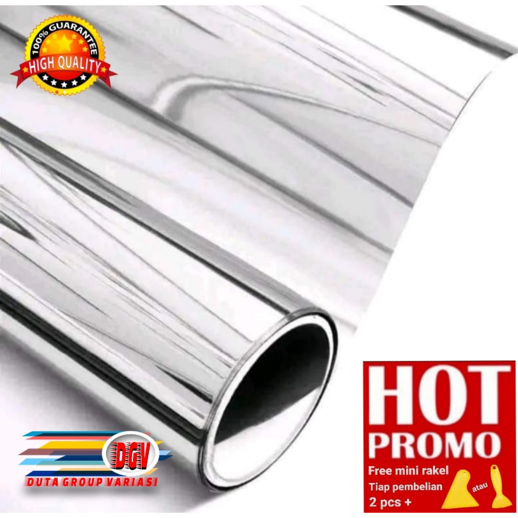 Jual kaca film silver cermin mirror one way sun protect US | Shopee ...