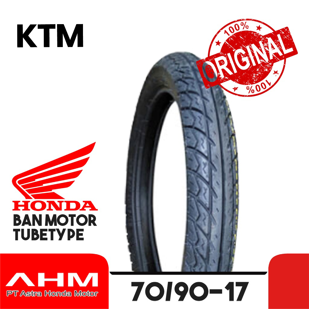 Jual BAN MOTOR BEBEK FEDERAL AHM KTM RING 17 UKURAN 70/90 TUBETYPE ...