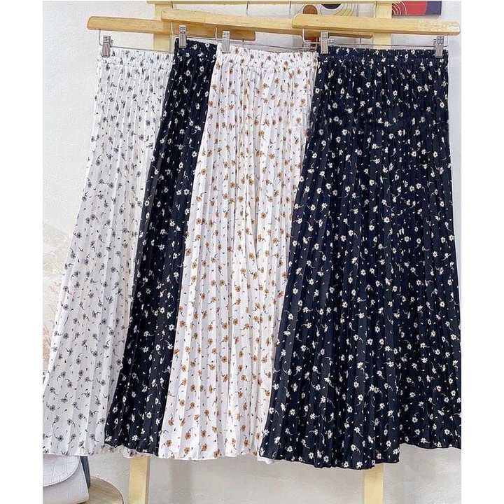 Jual ROK MOTIF BUNGA FLORAL / ROK DAILY KOREAN STYLE / LILY FLOWER ...