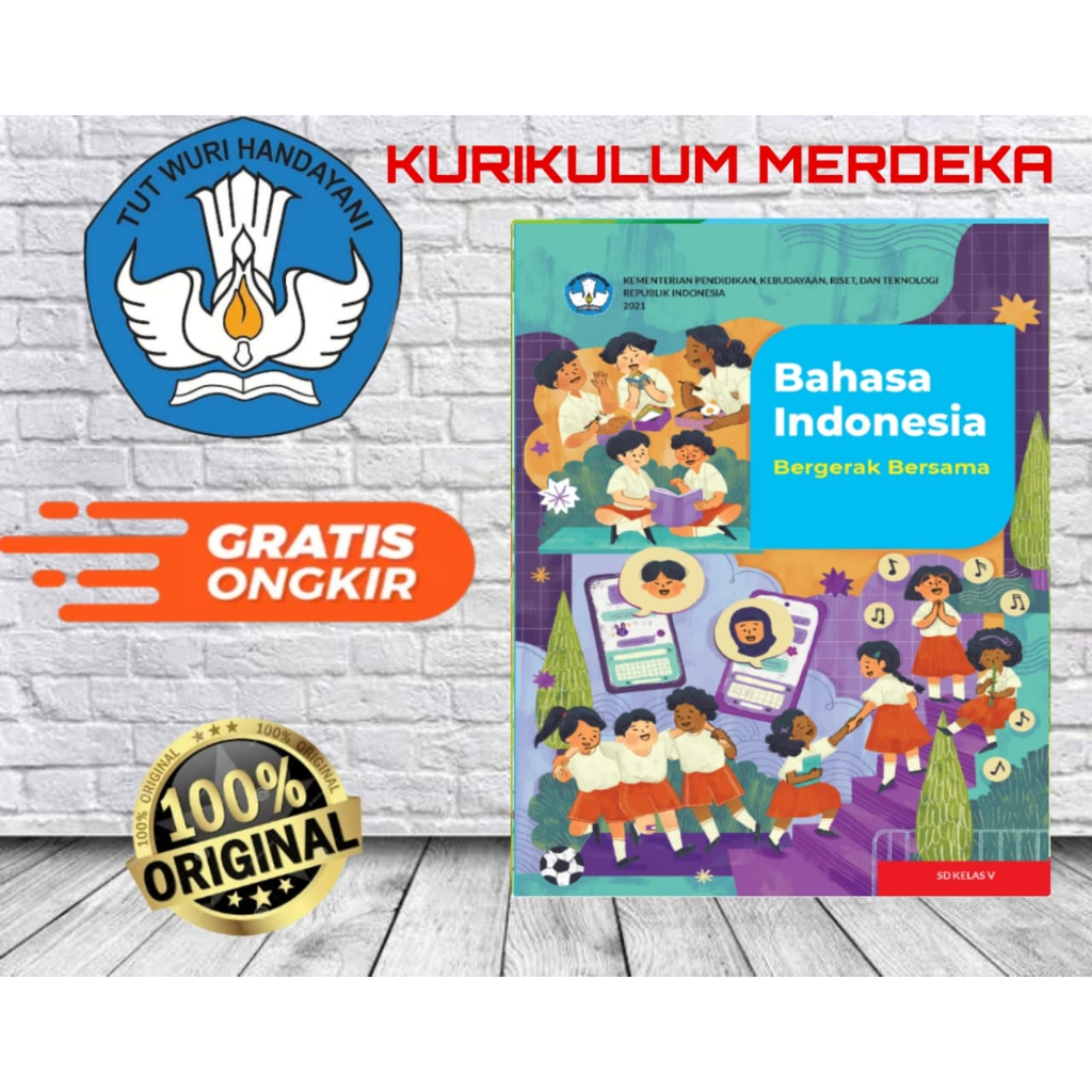 Jual Buku Paket Siswa Bahasa Indonesia Bergerak Bersama SD Kelas 5 Kurikulum Merdeka Kurmer ...