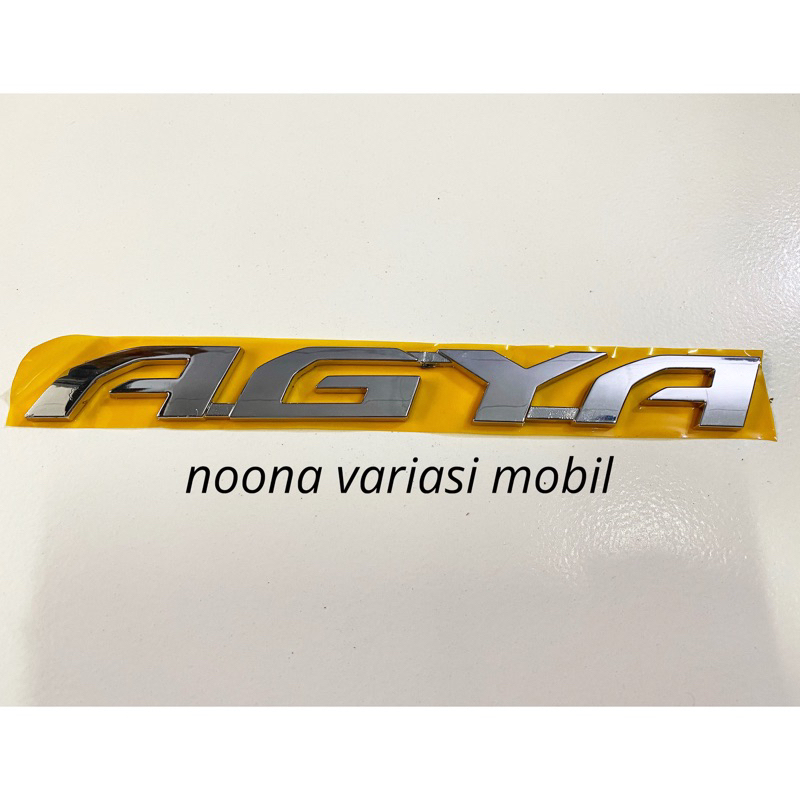 Jual Logo Emblem New Agya 2023 chrome | Shopee Indonesia