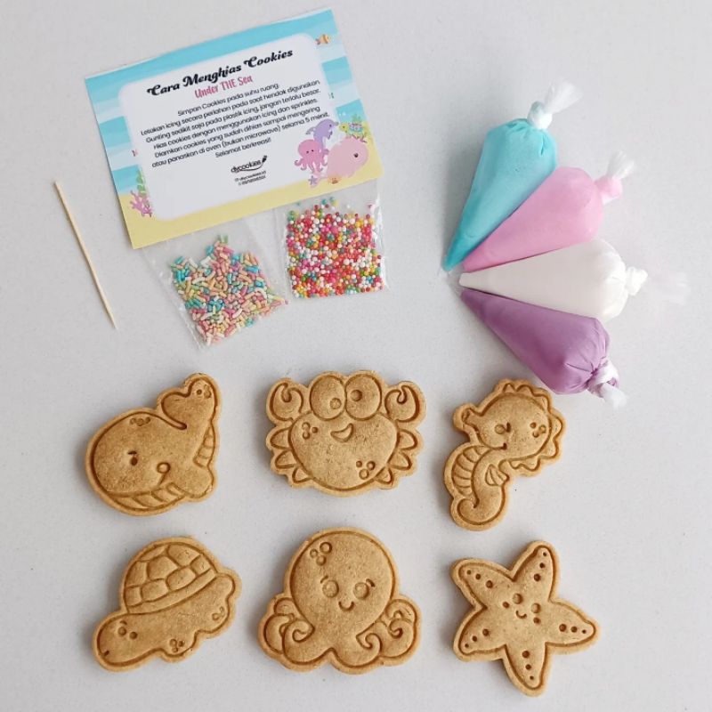 Jual DIY Cookies Kit Under the sea | Decorating Cookies | Menghias ...