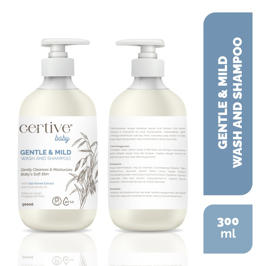 Jual Certive Baby Gentle & Mild Wash and Shampoo 300ml | Shopee Indonesia