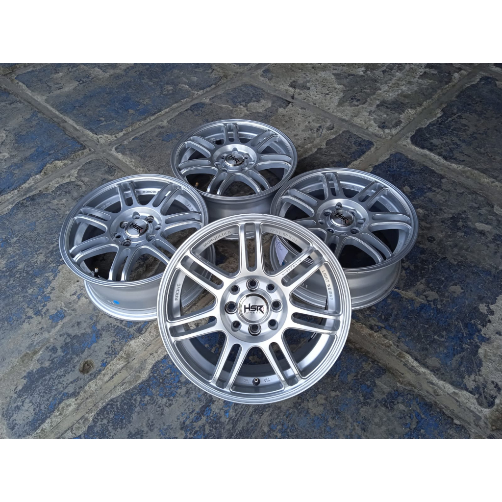 Jual velg bekas racing hsr boon ring 15 cocok brio agya sigra calya avanza xenia | Shopee Indonesia