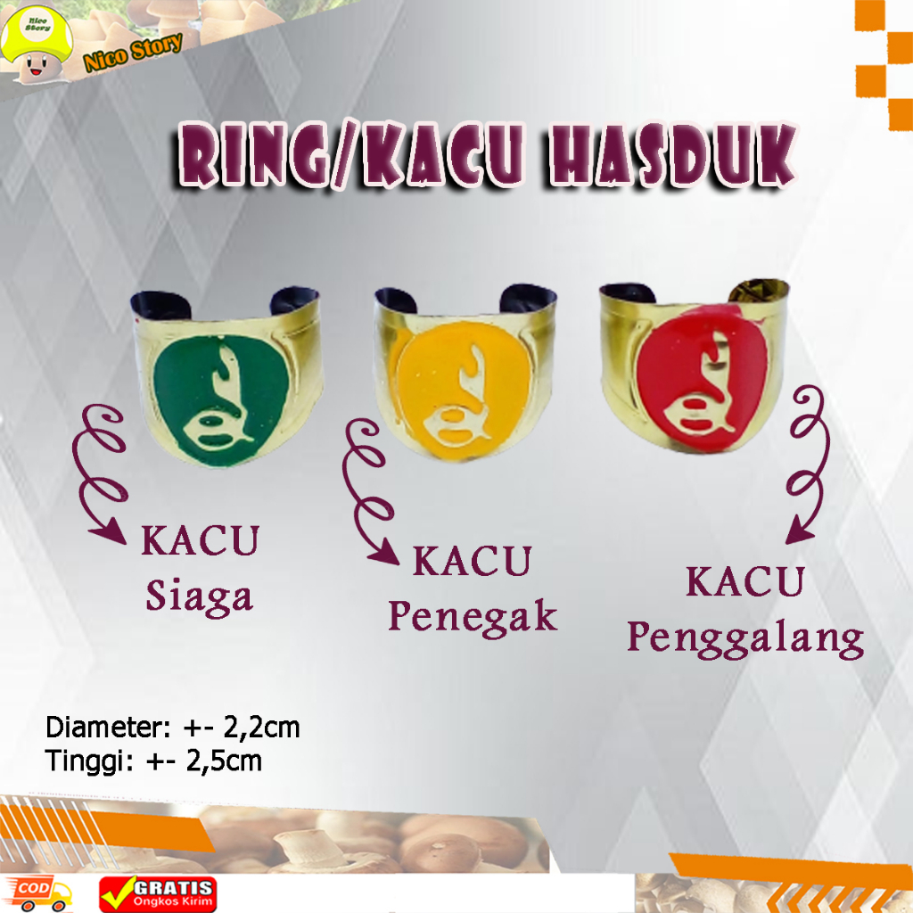 Jual (NCS) Ring Kolong Kacu Cincin Hasduk seng Besi Pramuka SD SMP SMA ...