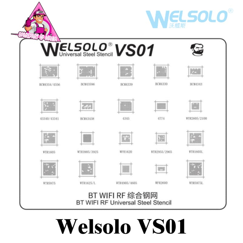 Jual PLAT WELSOLO VS01 CETAKAN IC BT WIFI RF WTR1605L WTR5975 WTR2965 ...