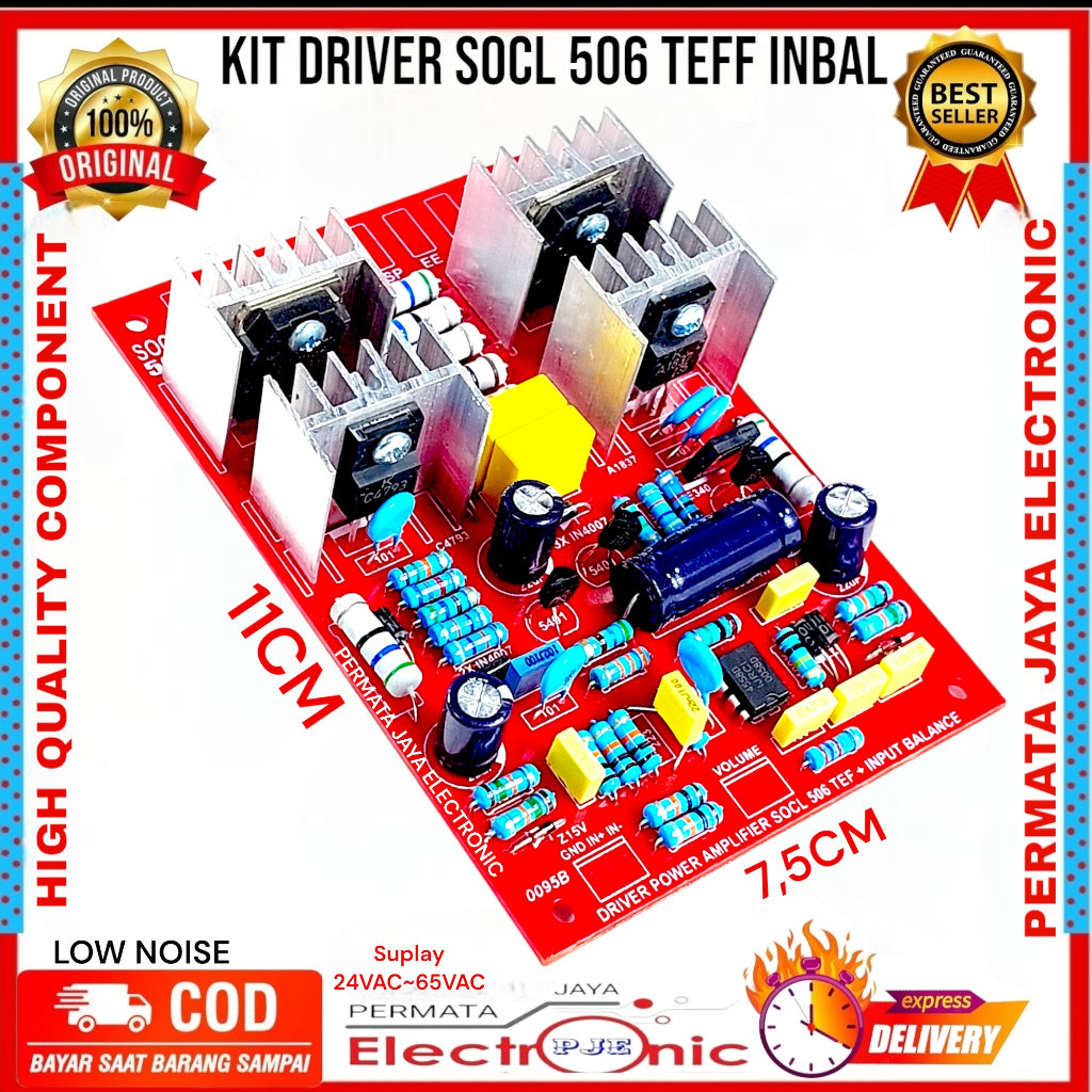 Jual Kit Driver Power Amplifier SOCL 506 TEF PLUS INPUT BALANCE ...