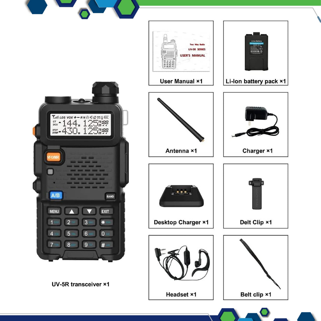 Jual Walkie Talkie HT Handy Talkie UV5R/UV-5R Radio HT Komunikasi | Shopee Indonesia