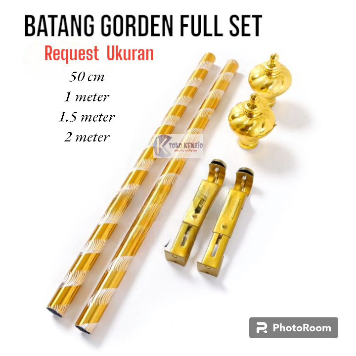 Jual Batang Gorden Besi Gordyn New Bracket model baru Rollet Hordeng ...