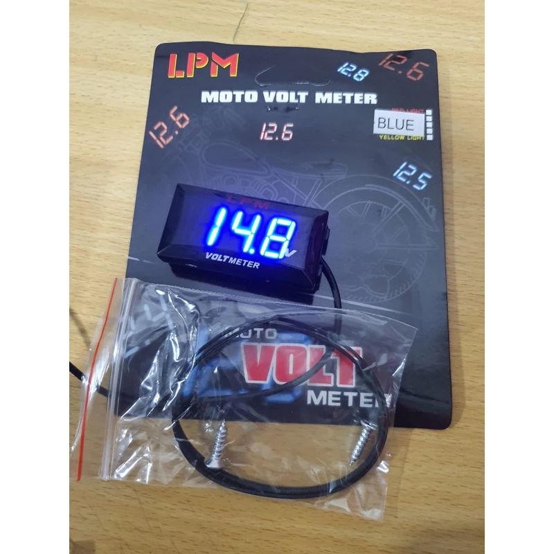 Jual VOLT METER AKI DIGITAL/VOLT METER WATERPROOF UNIVERSAL | Shopee ...