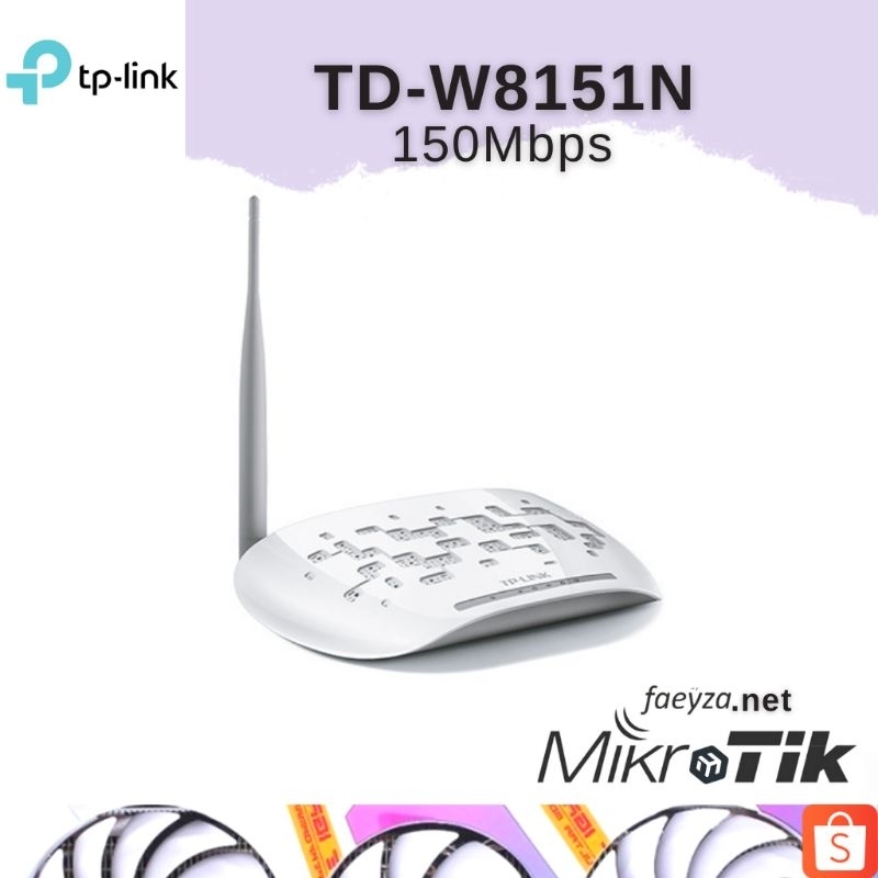 Jual Access Point Tp-link TD-W8151N 150Mbps setting AP MikroTik ...