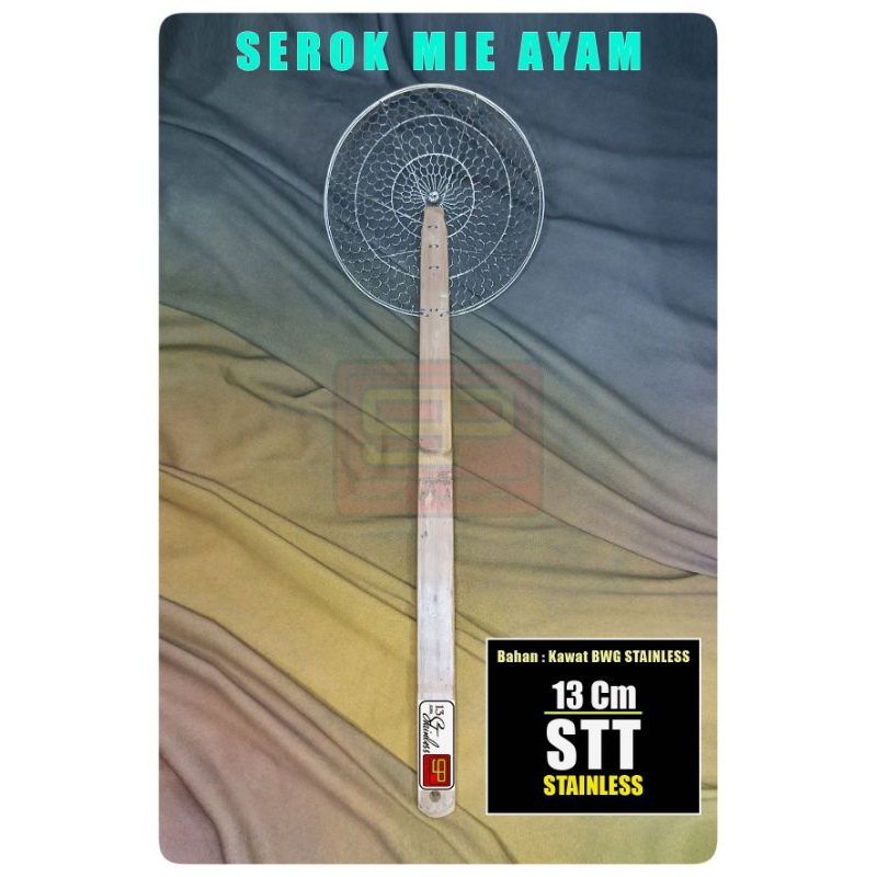 Jual Saringan Mie Ayam Ukuran 13 cm STAINLESS..... serok mie, serok ...