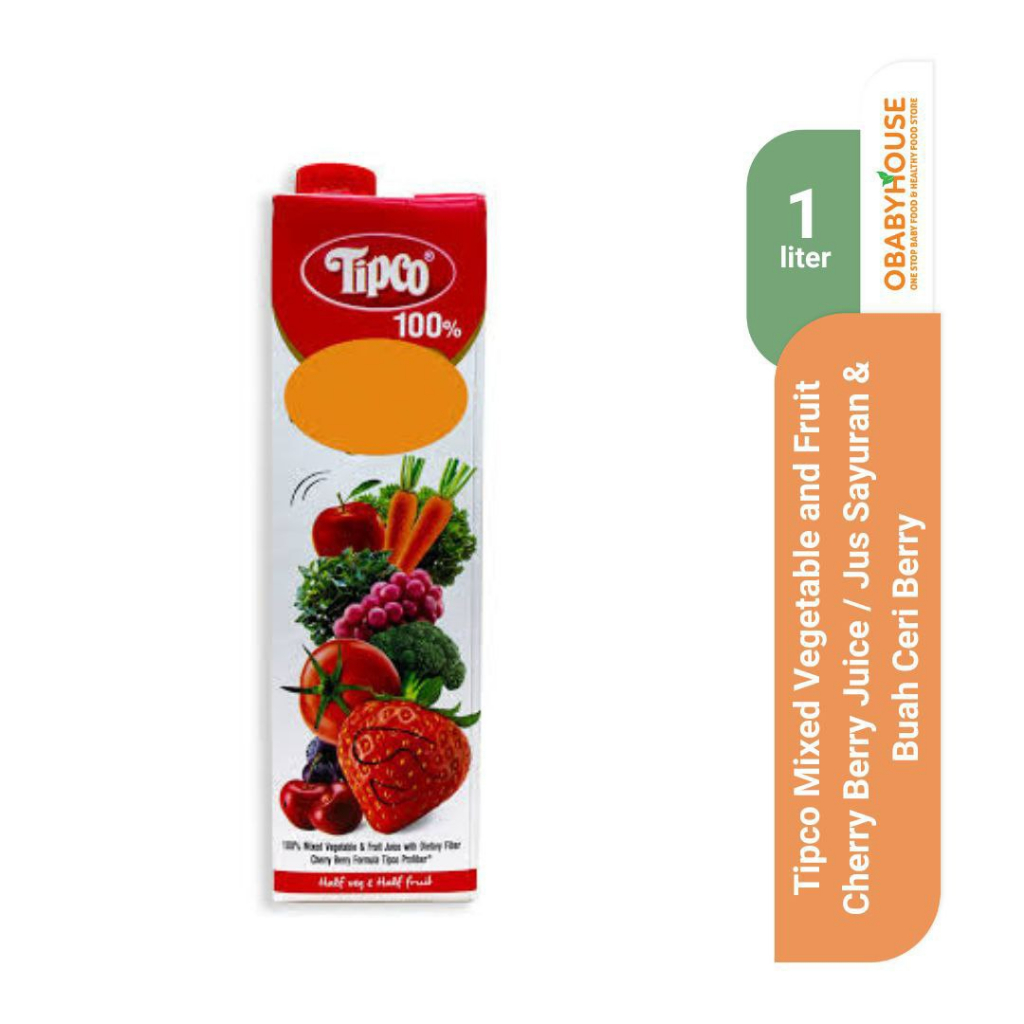 Jual Tipco Mixed Vegetable And Fruit Cherry Berry Juice 1 L / Jus ...