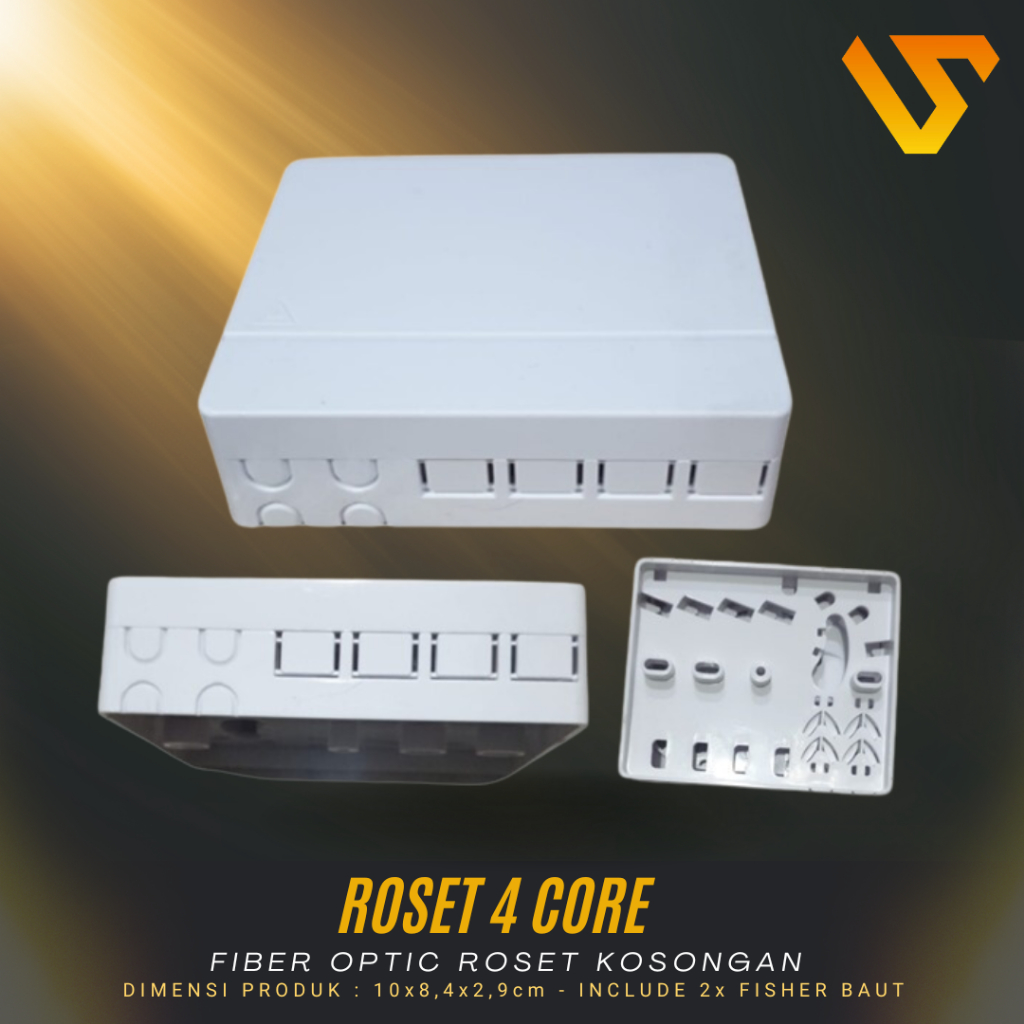 Jual Fiber Optic 4 Core Roset Kosongan|Roset FO 4 Core|FTTH Roset Kecil ...
