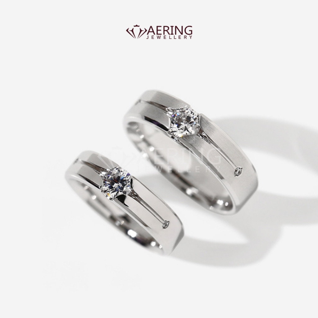 Jual Cincin Nikah Perak & Emas Putih Kawin Couple Tunangan Lamaran ...