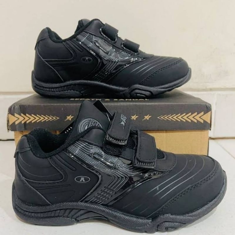 Jual Sepatu Sekolah Hitam Sepatu Sekolah Anak Laki-laki Perempuan Sepatu Perekat PRO ATT LST 931 ...
