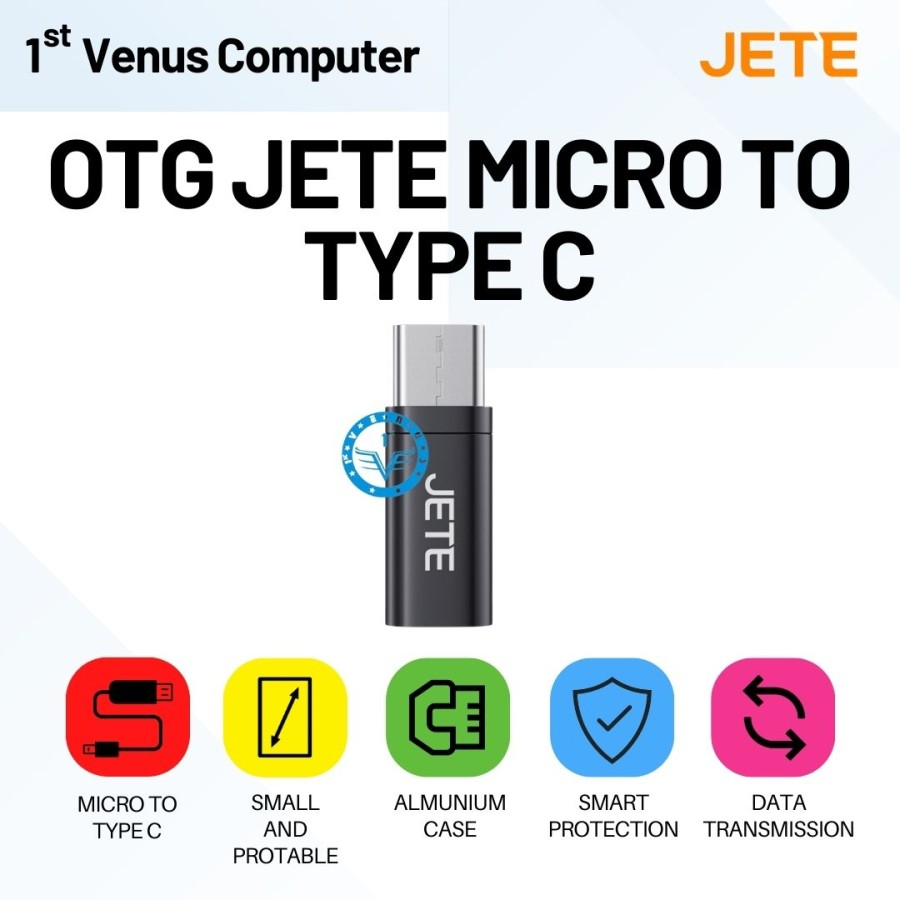 Jual JETE ADAPTER OTG MICRO TO TYPE C ORIGINAL / JETE-ACC02 | Shopee ...