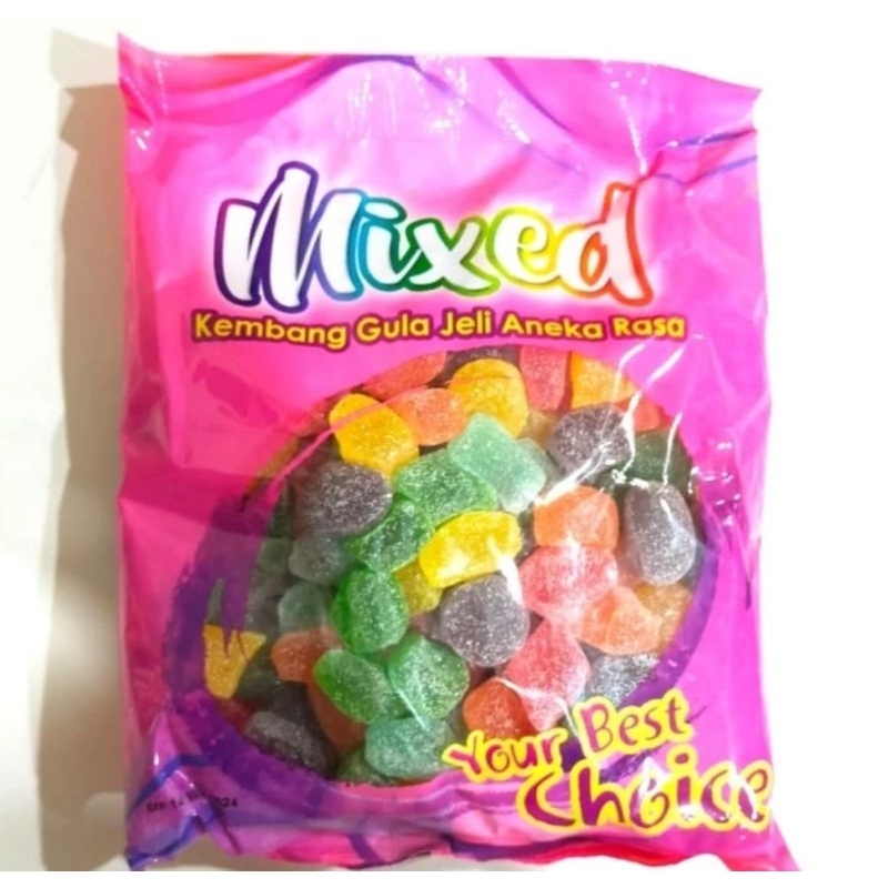 Jual permen jelly warna warni jelly mixed fruit 1 kg malaysia FM ...