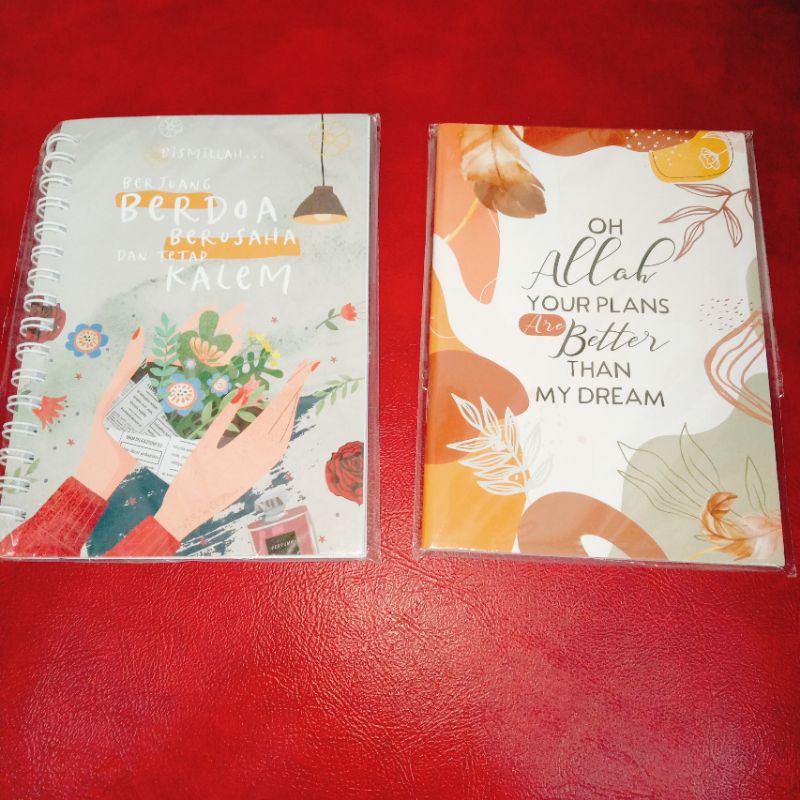 Jual MAWBELI PAKET ISI 2 BUKU Pocket Notebook A6 Motivasi Islami Polos ...