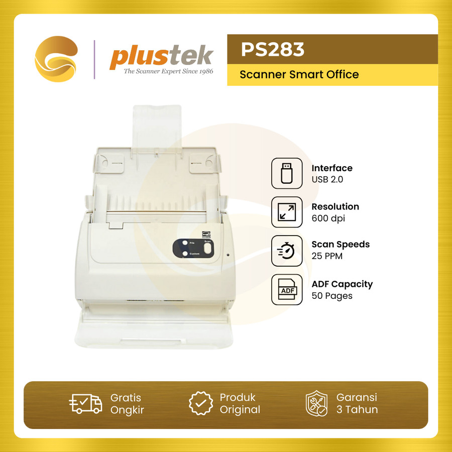 Jual PLUSTEK Scanner Smartoffice PS283 | Shopee Indonesia