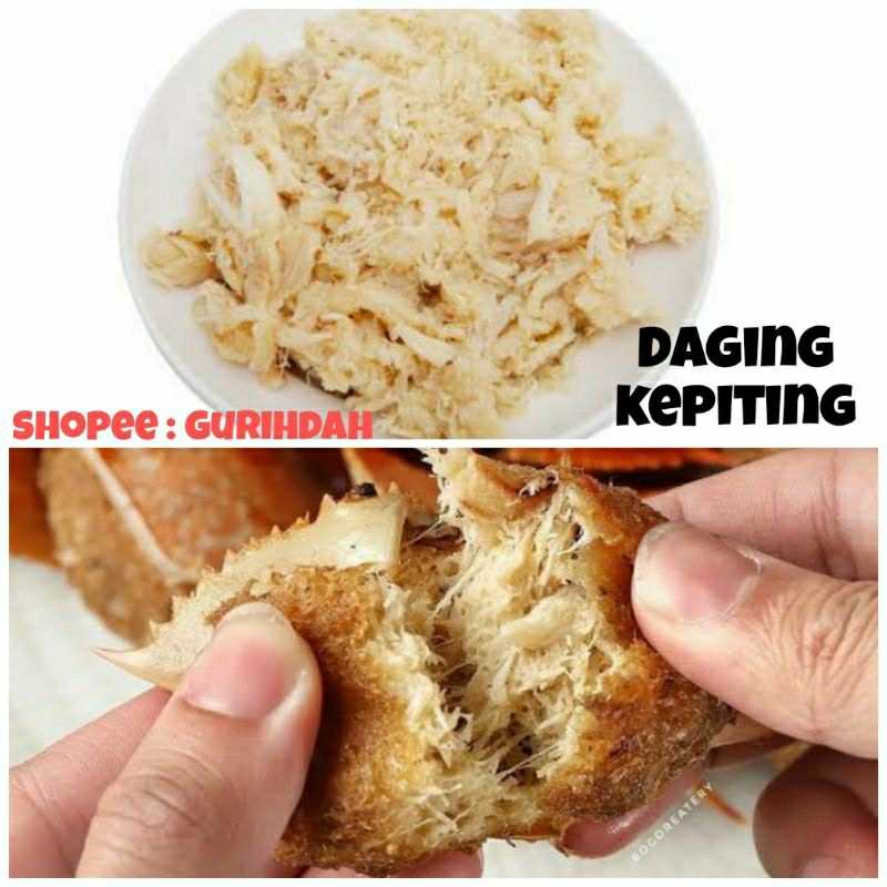 Jual Daging Kepiting / Daging Rajungan ( Dalam Cangkang ) | Shopee ...