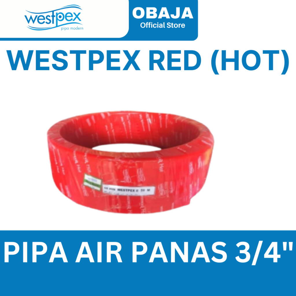 Jual Westpex Red Pipa Air Panas 3/4 Inch 50 Meter / Pipa Air Panas ...