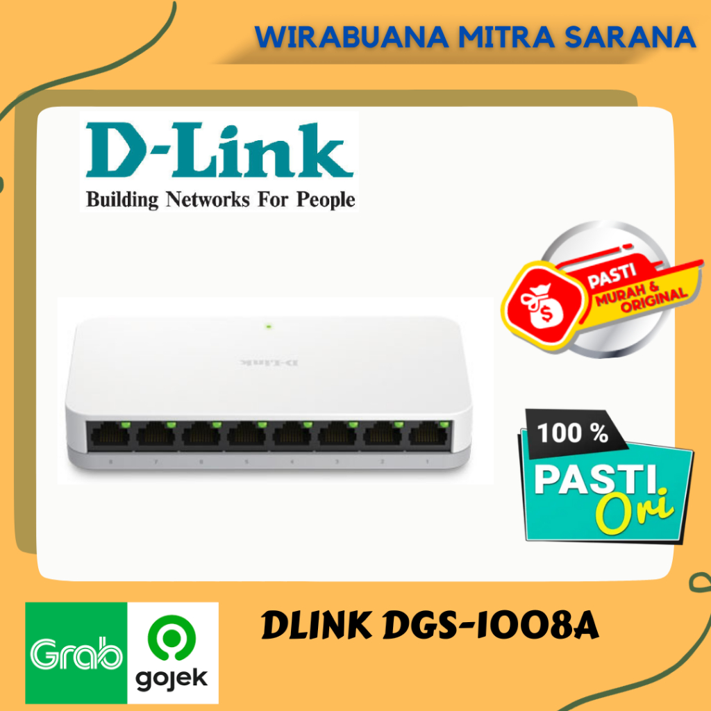 Jual Switch Hub DLINK DGS-1008A 8-Port Gigabit Desktop Switch | Shopee ...