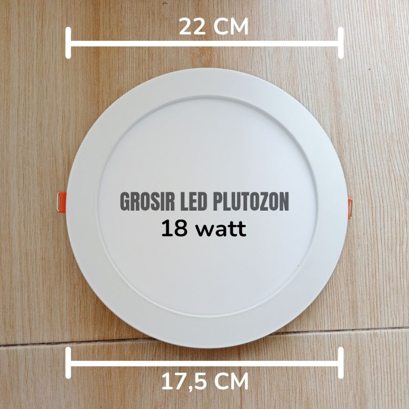 Jual (18WATT) bulat || LAMPU DOWNLIGHT LED LAMPU PLAFON 1 WARNA ...