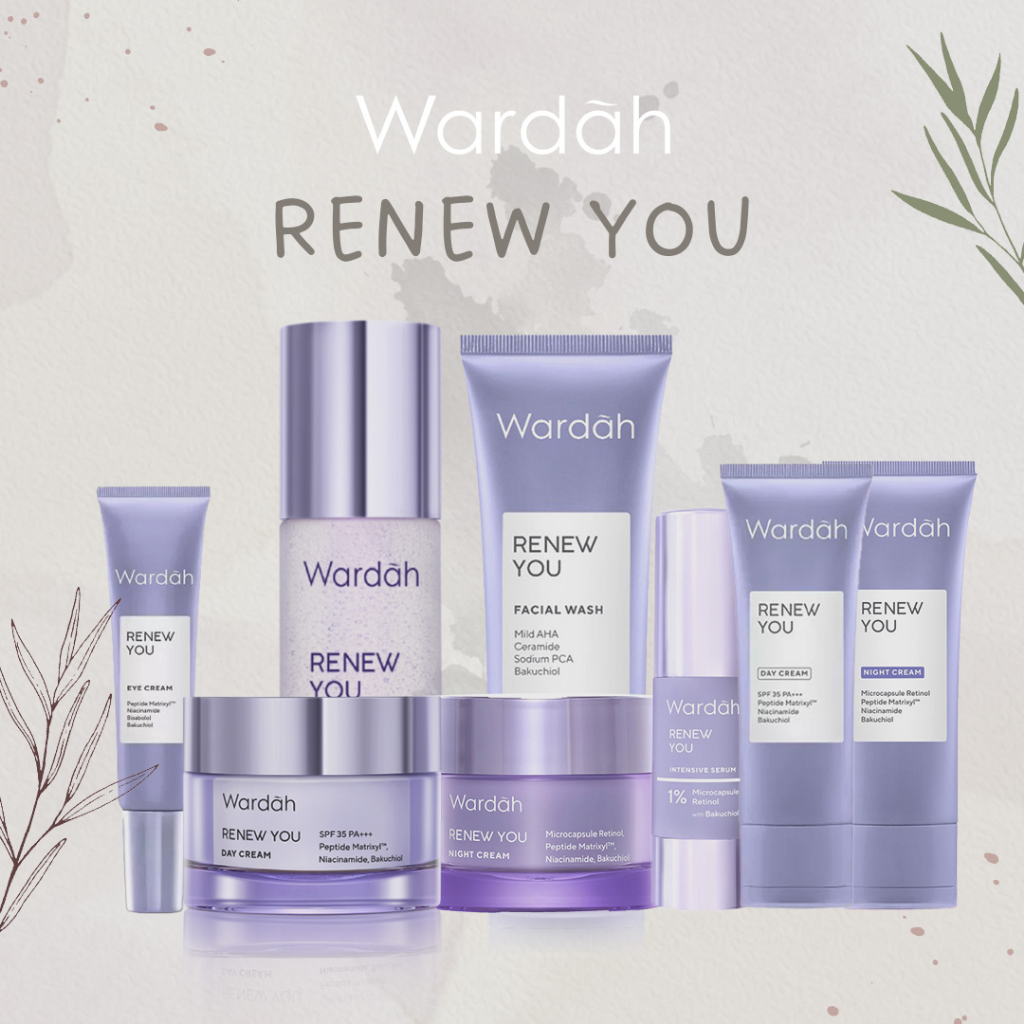 Jual Wardah Renew You Anti Aging Series Paket Lengkap Hemat | BPOM ...