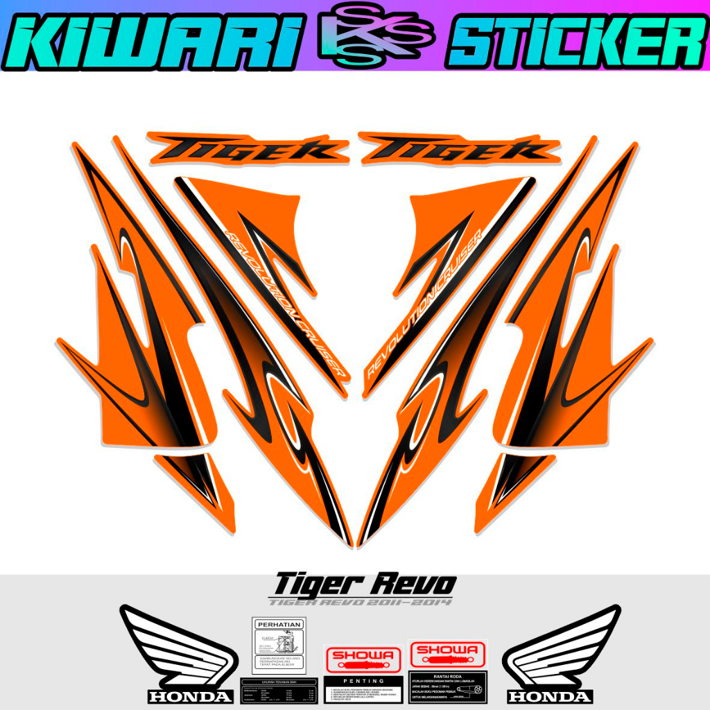 Jual STRIPPING TIGER 2000 REVO MOTIF 3 / M2000 STIKER TIGER REVO ...