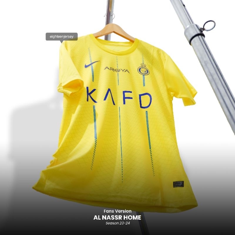Jual Al Nassr Home 2023 2024 Baju Bola Al Nassr Terbaru Shopee Indonesia