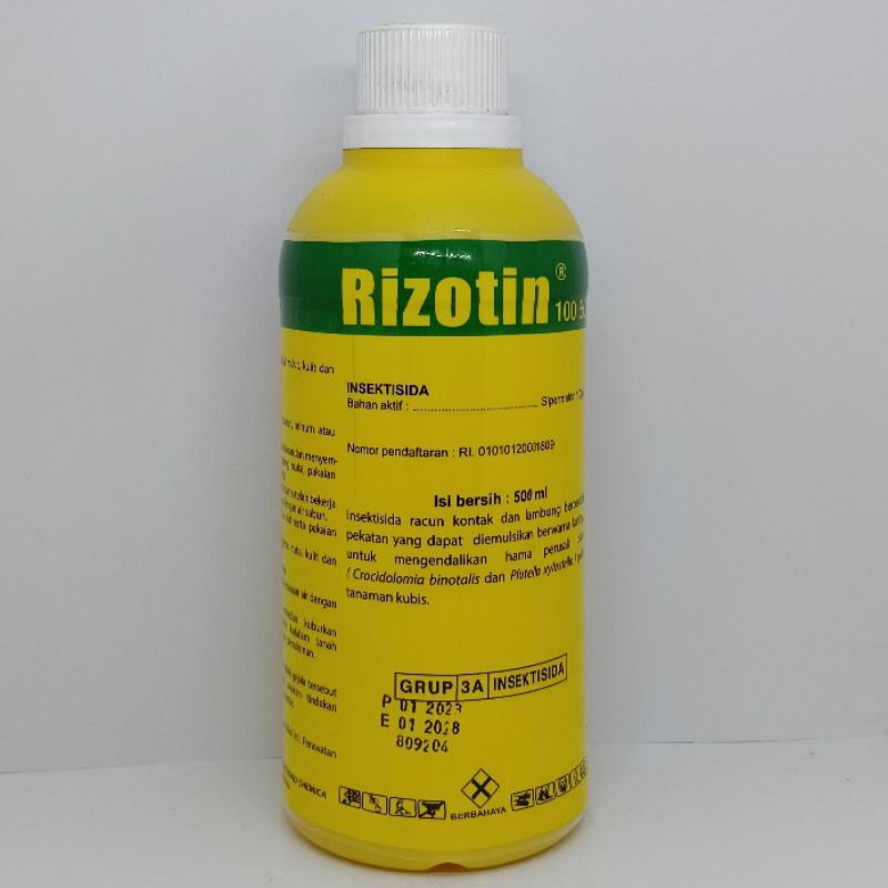 Jual Rizotin Pembasmi Hama Perusak Daun 500ml 100EC Insektisida ...