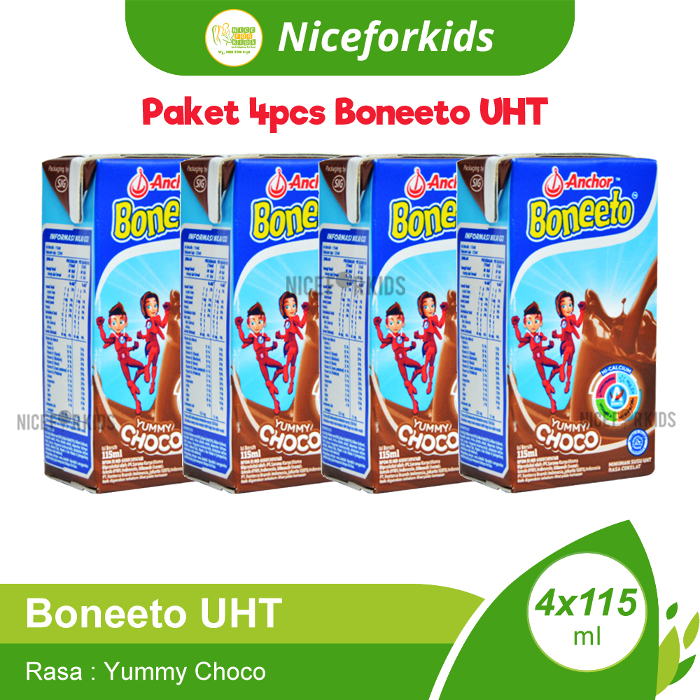 Jual Anchor Boneeto Susu UHT PAKET 4 x 115ml Susu Anak Usia 3 tahun+ ...