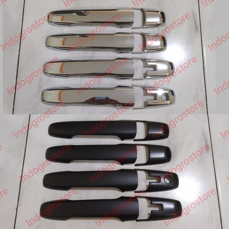 Jual COVER HANDLE PINTU MOBIL ALL NEW AVANZA VELOZ XENIA 2022 2023 2024 HITAM & CHROME | Shopee ...