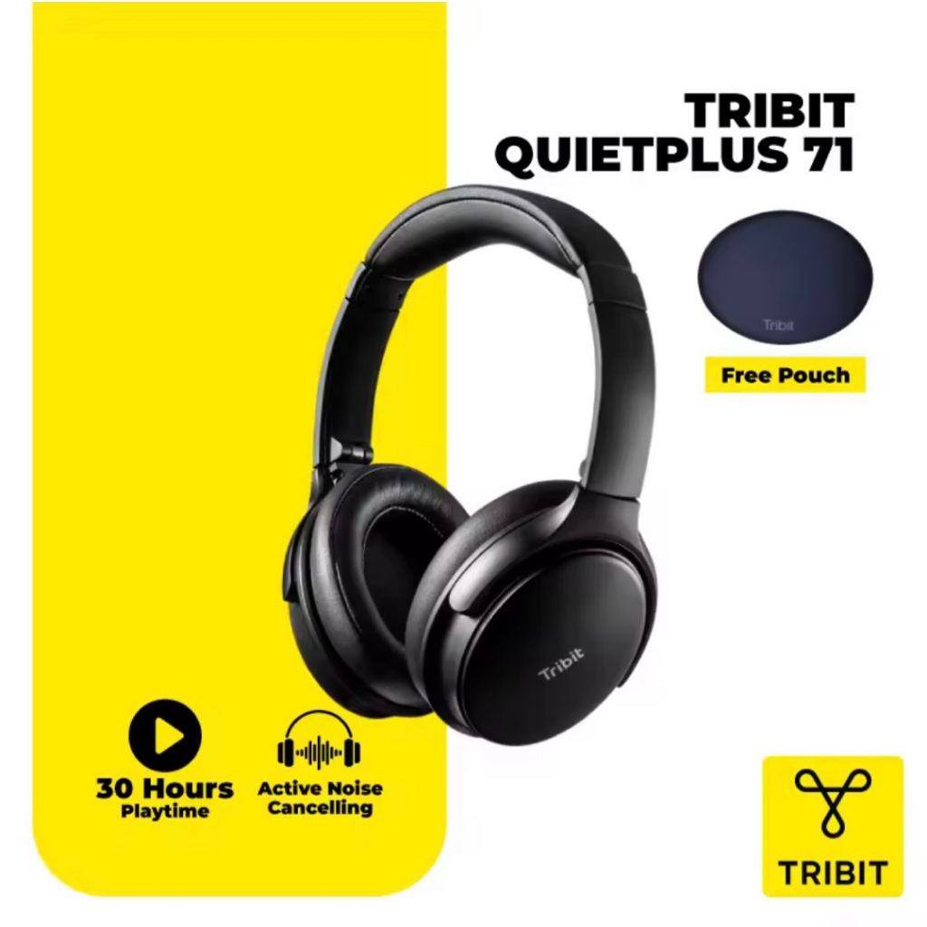 Jual Tribit QuietPlus 71 Tribit - ANC Bluetooth Headphones 30 Hours ...