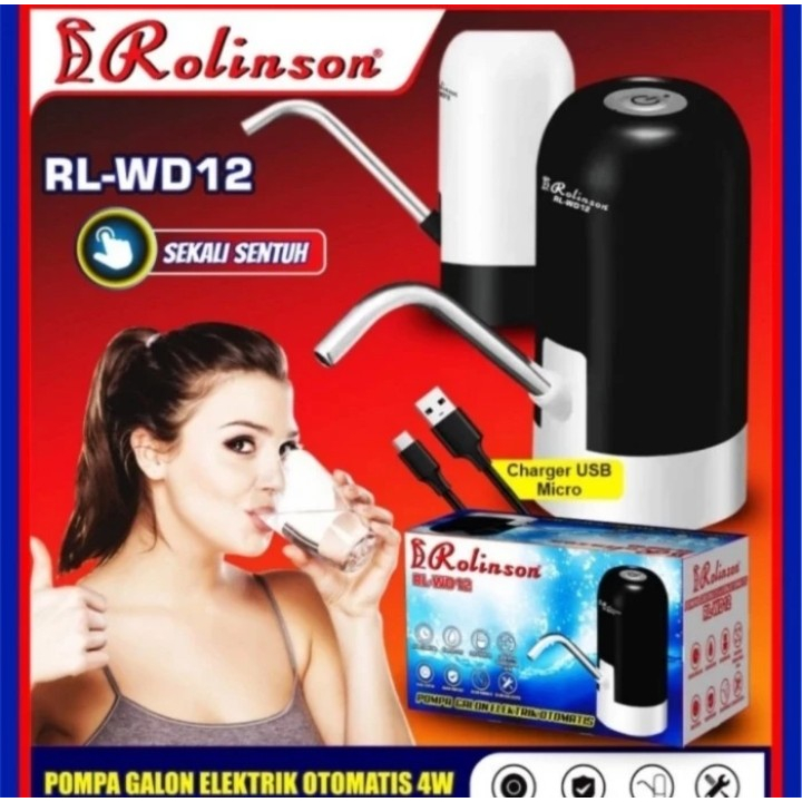 Jual Pompa galon elektrik otomatis Rolinson RL-WD12 | Shopee Indonesia