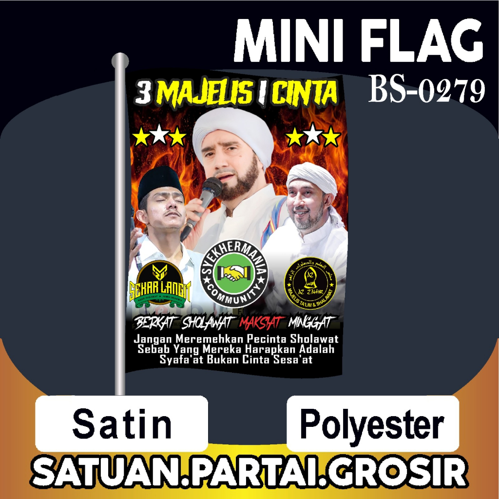 Jual PROMO CETAK BENDERA SYEKHERMANIA V66/BENDERA DESAIN TERBARU/CETAK ...
