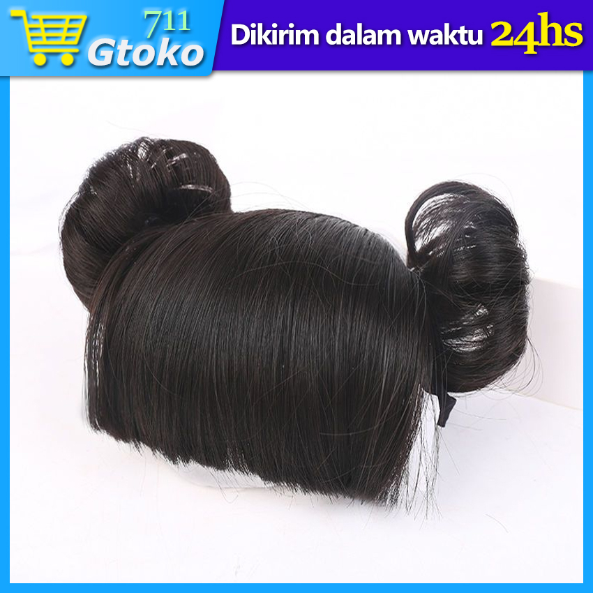 Jual Bandana Wig Poni Bayi Korea Jepit Rambut Palsu Anak Bayi Newborn ...